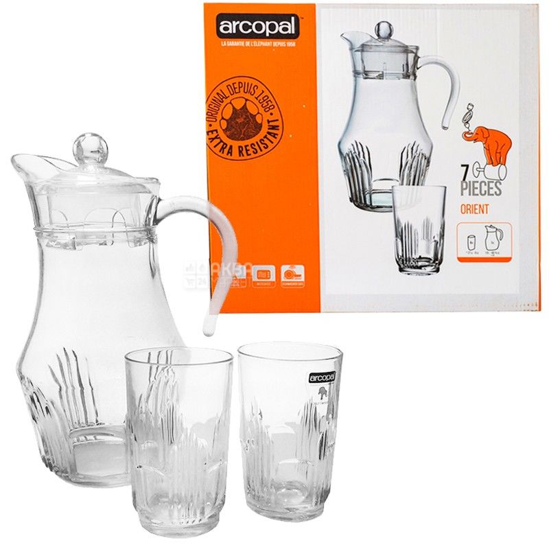 Buy Luminarc, 1.6 l, 270 ml, set, ARCOPAL Orient, glass with delivery ...