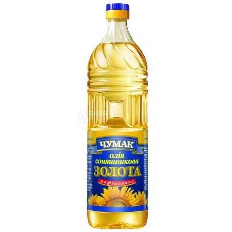 Buy Chumak, 1 l, sunflower oil, refined, deodorized with delivery ...