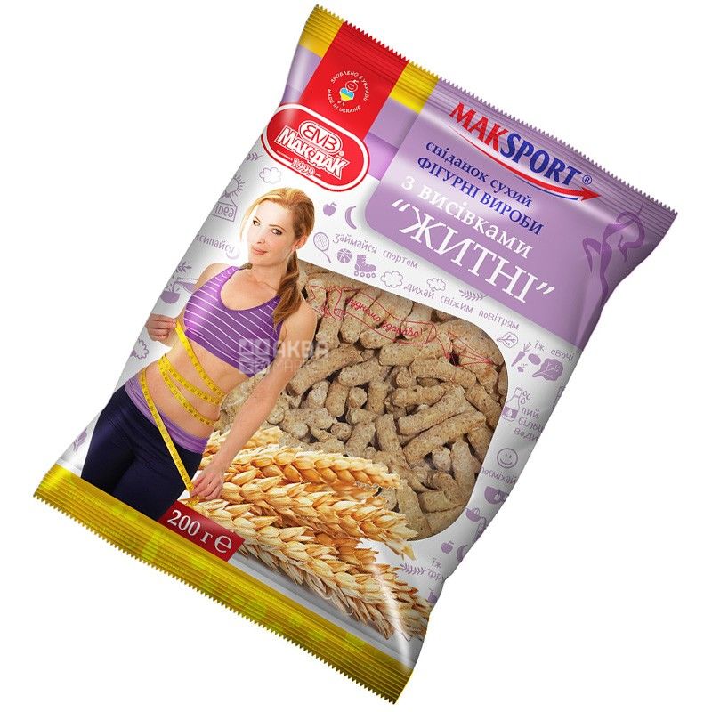 Купить Мак-даК, 200 г, фигурные изделия с отрубями, Ржаные, м/у в ...