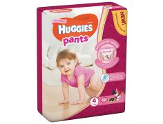 Huggies, 52 шт. Хаггис, Подгузники-трусики для девочек, Размер 4, 9-14 ...