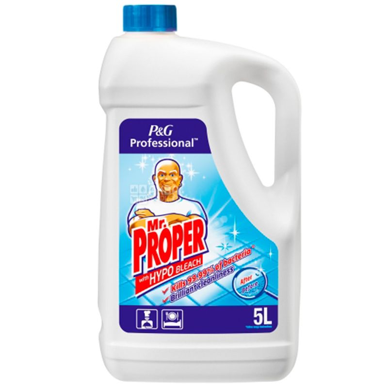 Купити Mr. Proper, 5 л, Засіб для миття підлоги та стін, Дезінфікуючий ...