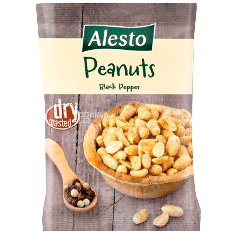 Buy Alesto Roasted peanuts with black pepper, 150 g with delivery ...