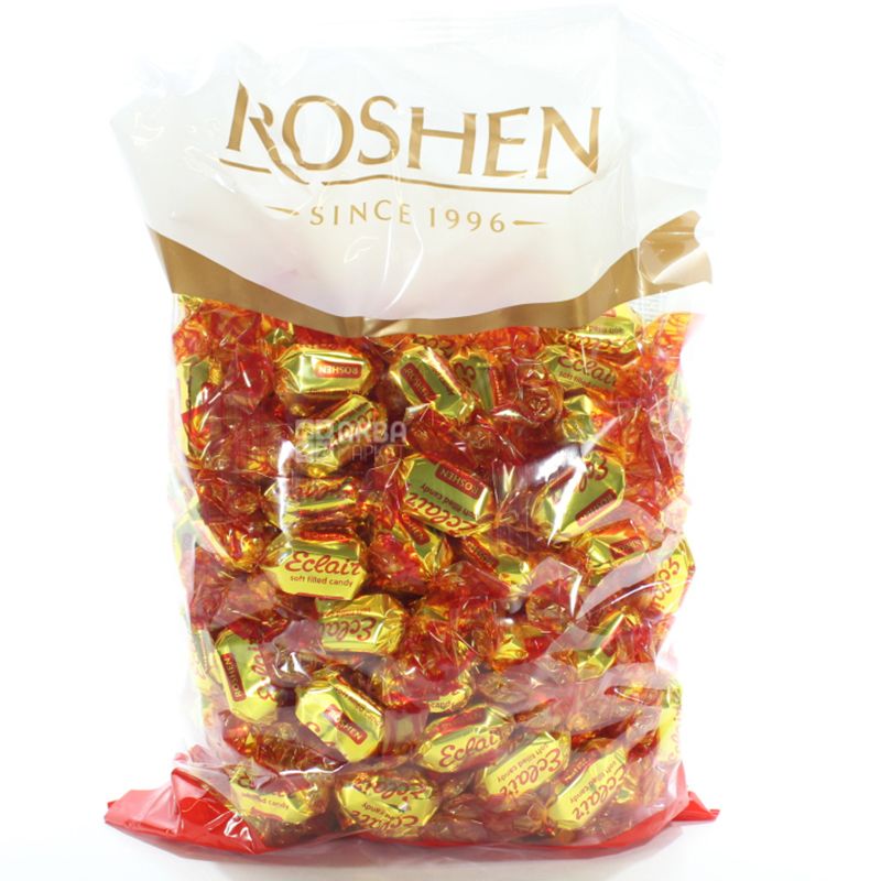 Roshen, 1 кг, Цукерки, Еклер, м/у - купити Цукерки та батончики Roshen ...