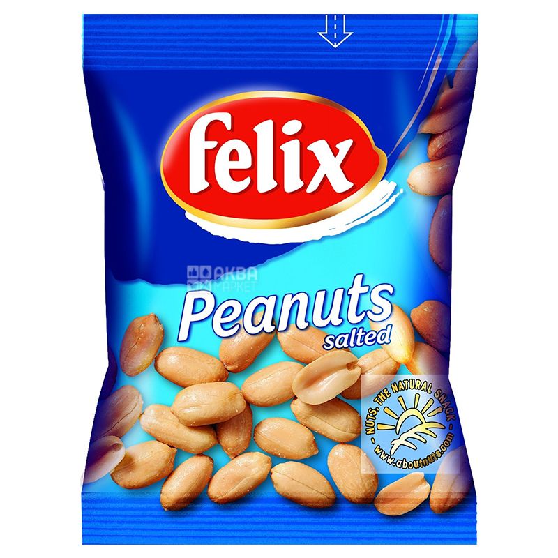 Buy Felix Salted roasted peanuts, 70g with delivery, price and review ...
