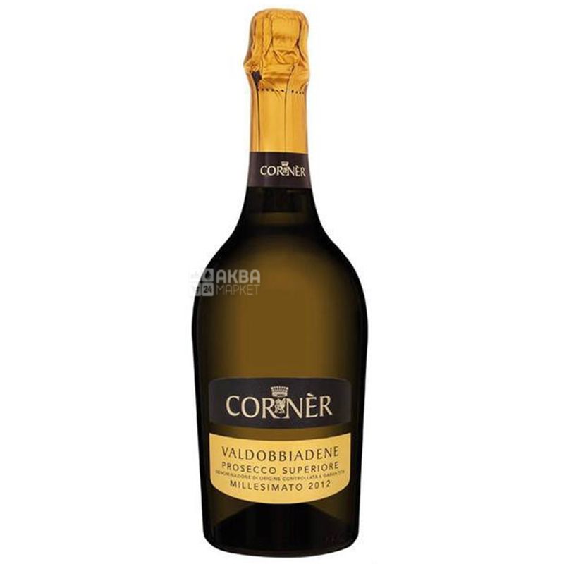 Corner Prosecco sparkling wine, White dry, 0.75 l, Glass bottle - buy ...