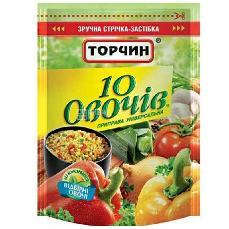 Torchin, 170 g, seasoning, 10 vegetables - buy Universal seasoning ...