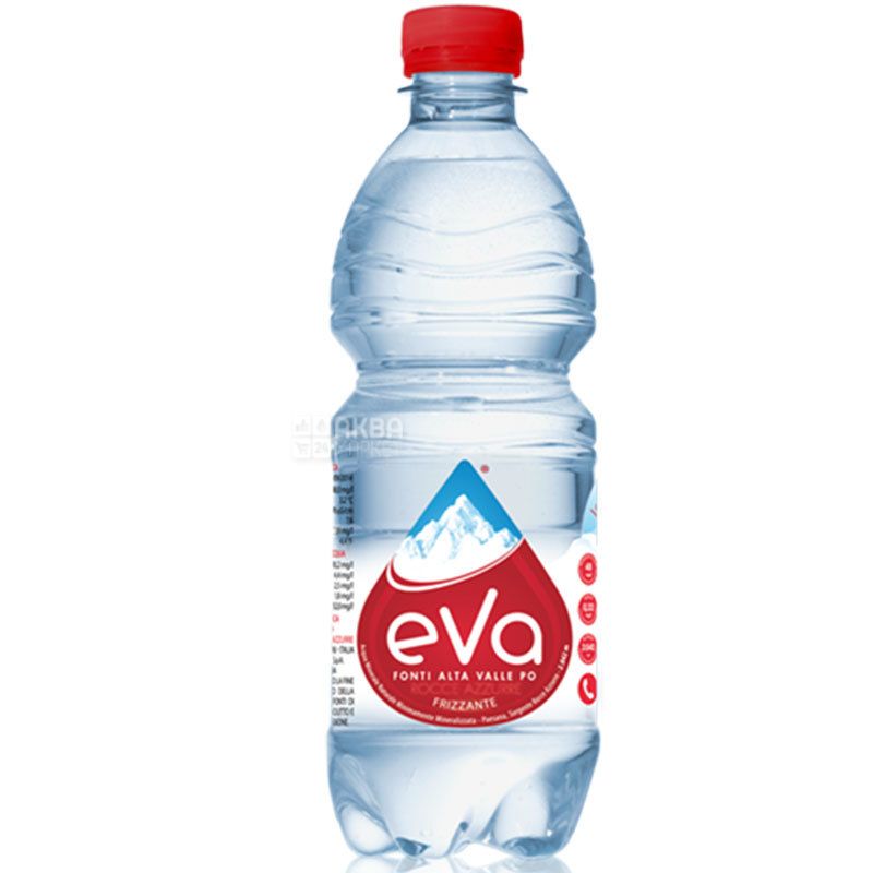 Acqua Eva, 0,5 л, Аква Ева, Вода гірська, газована, ПЕТ - купити ...