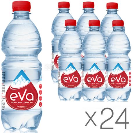 Buy Acqua Eva, 0.5 L, Pack of 24 pcs., Aqua Eva, Mineral carbonated ...