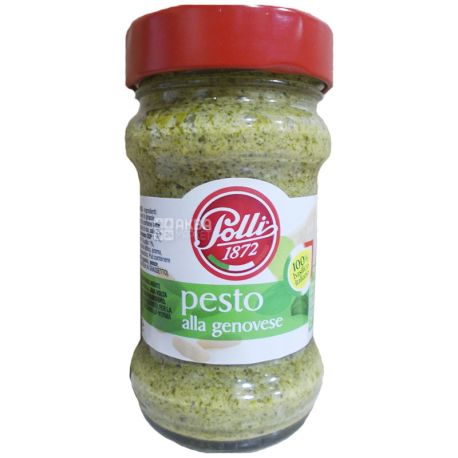Polli, Pesto Senza Aglio, 190 g, Polly Pesto Genovese, Garlic-Free ...