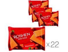 Roshen Wafers Hazelnut, 22 pcs., 72 g each, Waffles Roshen Wafers with ...