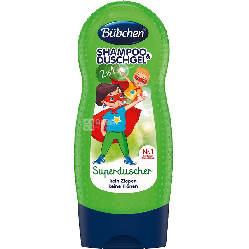 Buy Bubchen, Superhero, 230 ml, Shampoo-shower gel 2in1, for children ...