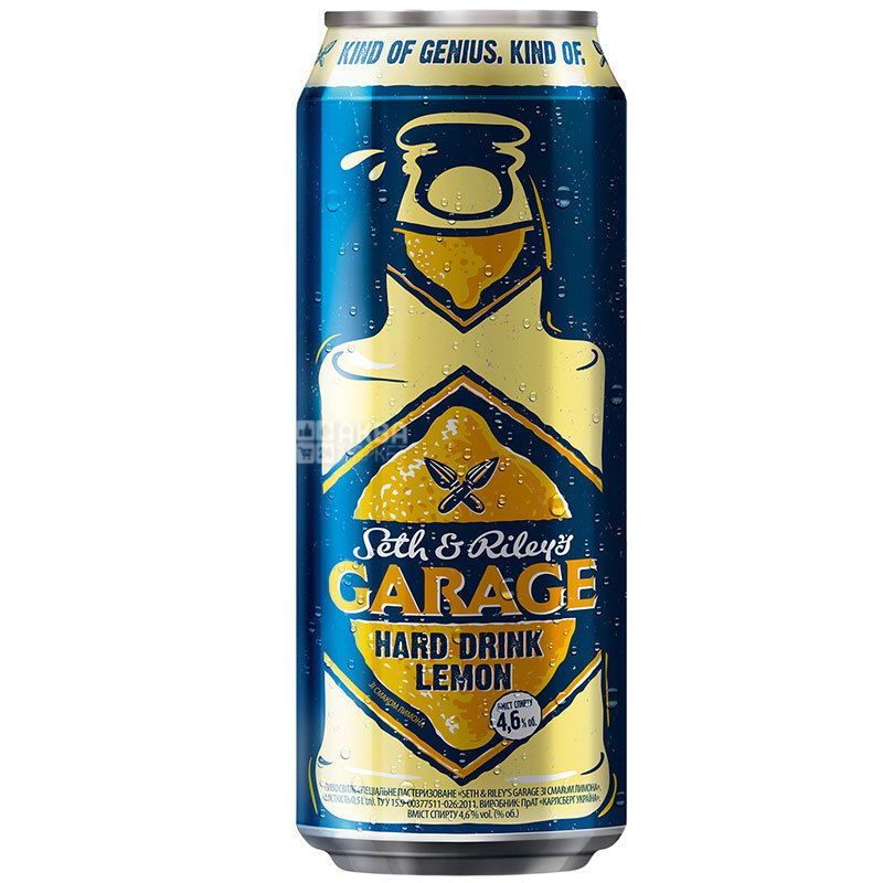 Garage Hard Lemon Пиво, 0,5 л, Жестяная банка
