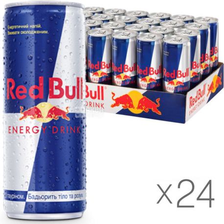 Buy Red Bull, Pack of 24 x 0.35 L, Energy drink, soft drink, carbonated ...