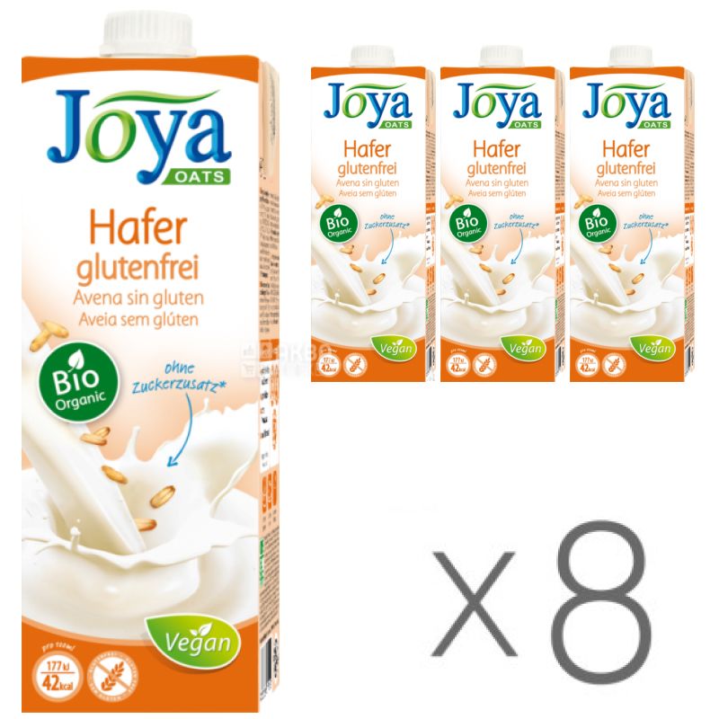 Buy Joya Oats Organic Hafer glutenfrei, Pack of 8 1 L each, Joya ...