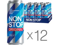 Non Stop, Original, Pack of 12 x 0.5 L, Non Stop Energy Drink - buy ...