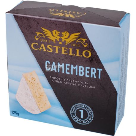 Castello, 125 g, Camembert cheese, 50% - buy Soft cheese in Kyiv, water ...