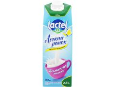 Lactel, Молоко безлактозное, с витамином D, ультрапастеризованное, 2,5% ...